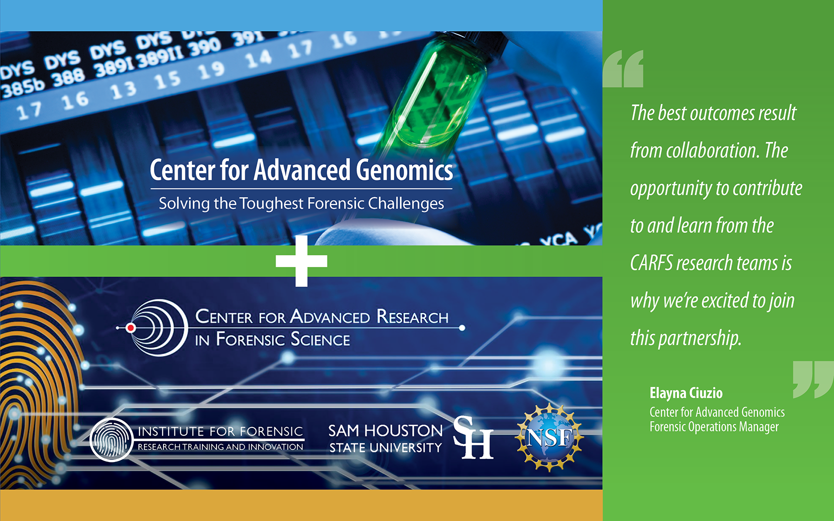 Signature Science’s Center for Advanced Genomics Joins the Center for ...