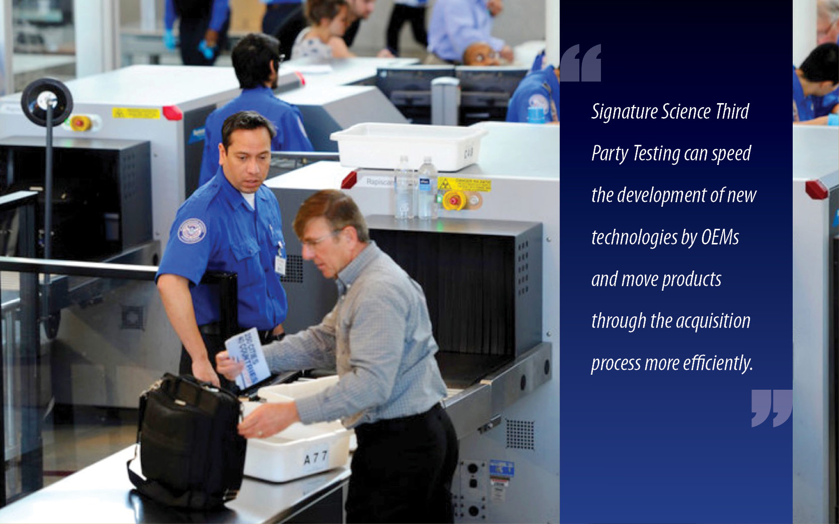 Focus on Third Party Testing to Support TSA Acquisitions – Signature ...