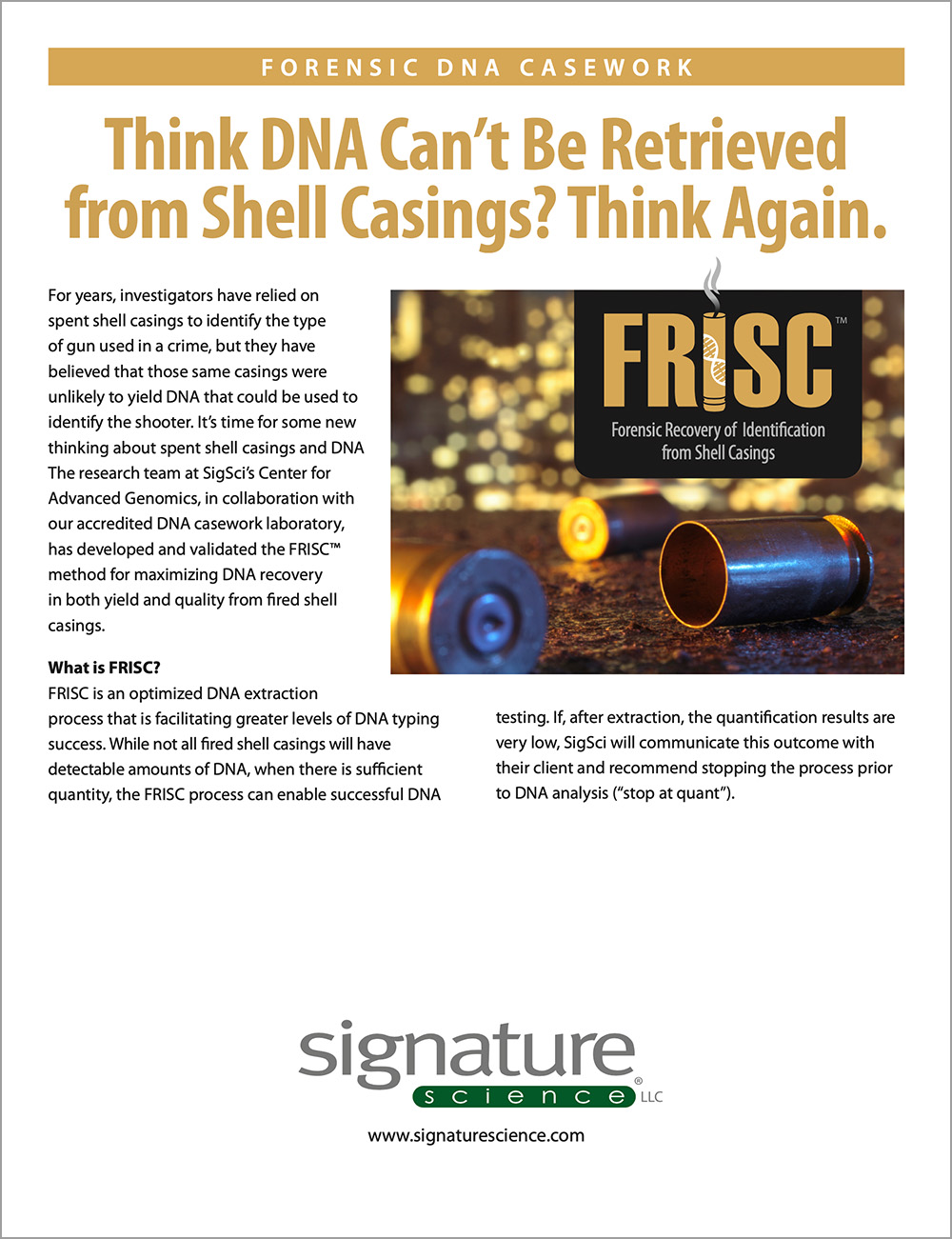 Brochures – Signature Science