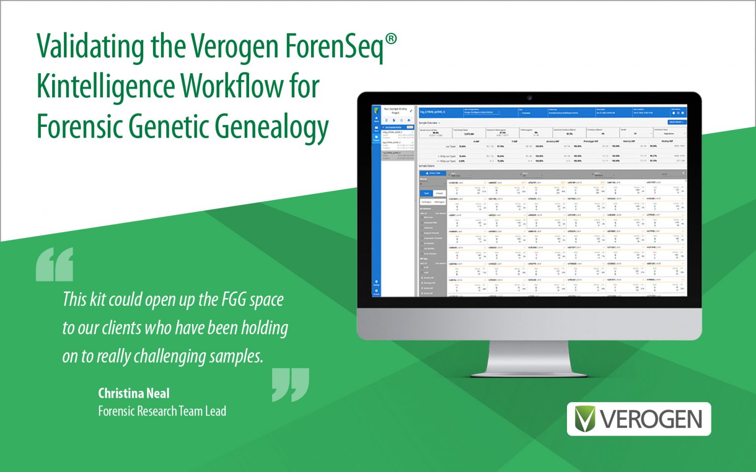 SigSci’s Center for Advanced Genomics Validating the Verogen ForenSeq ...