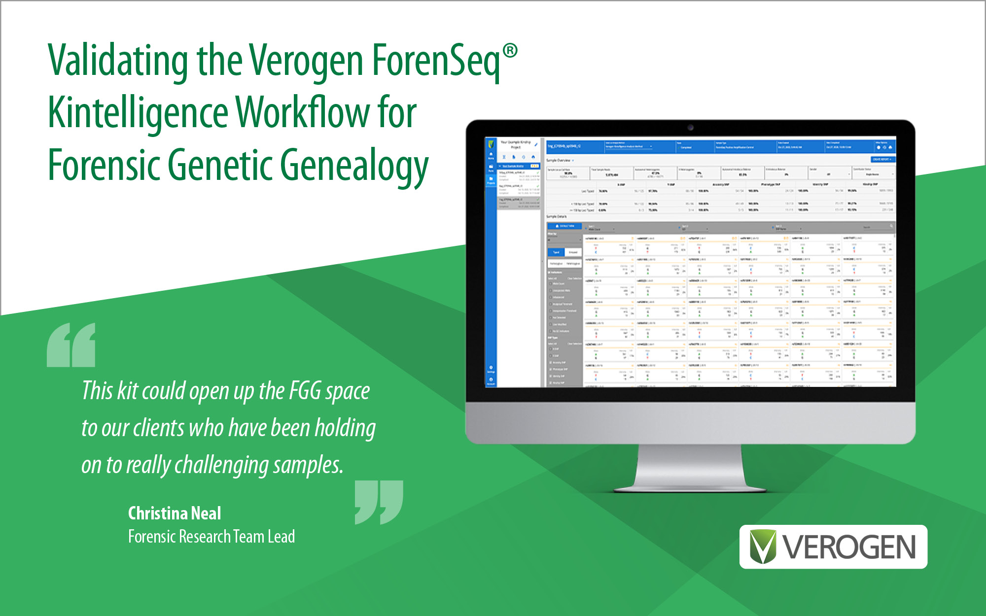 SigSci’s Center for Advanced Genomics Validating the Verogen ForenSeq ...