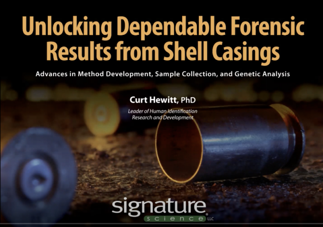 Technical Presentations – Signature Science