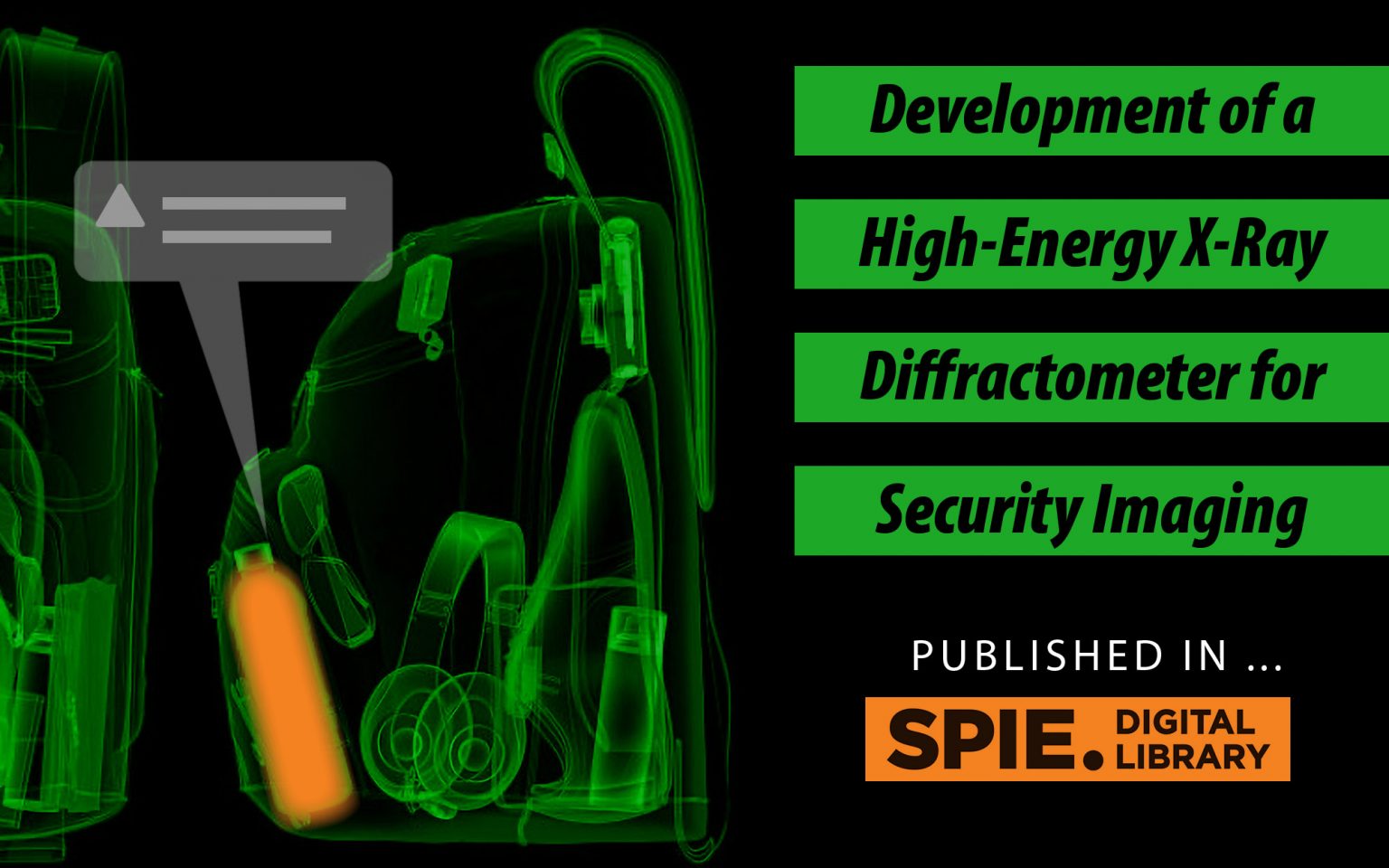Paper Published in “SPIE. Digital Library”: Development of a High ...