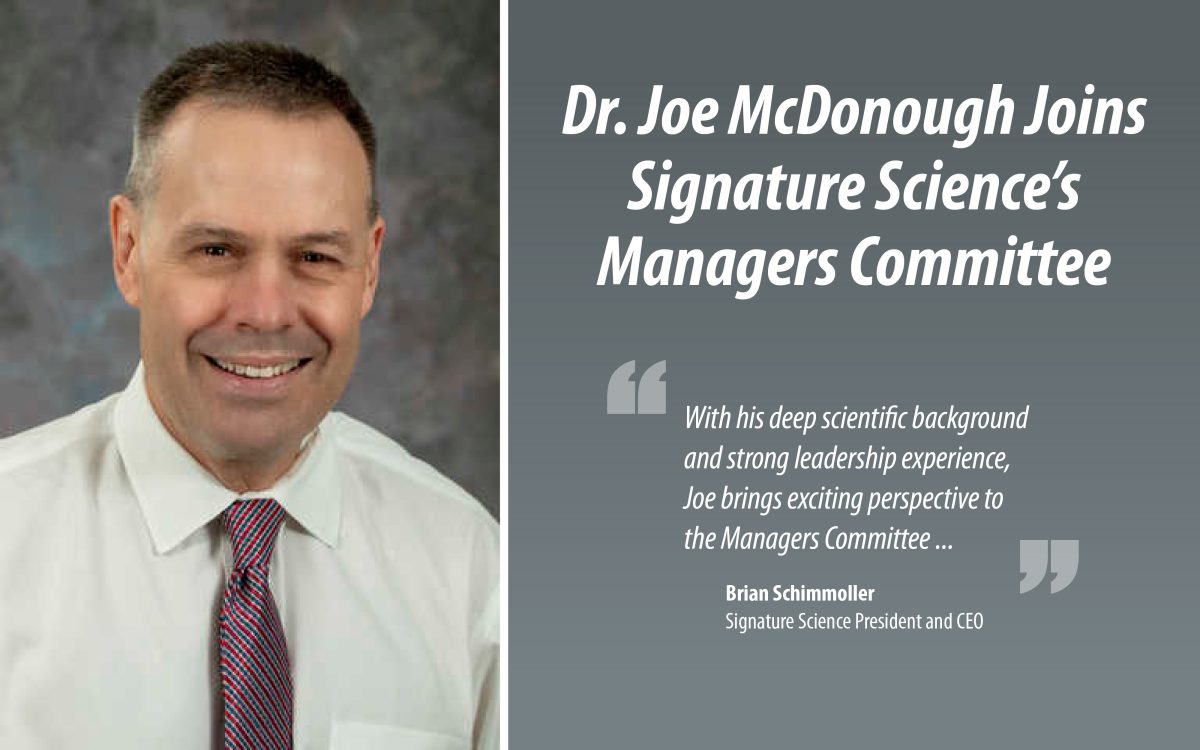 Dr. Joe McDonough Joins Signature Science’s Managers Committee ...